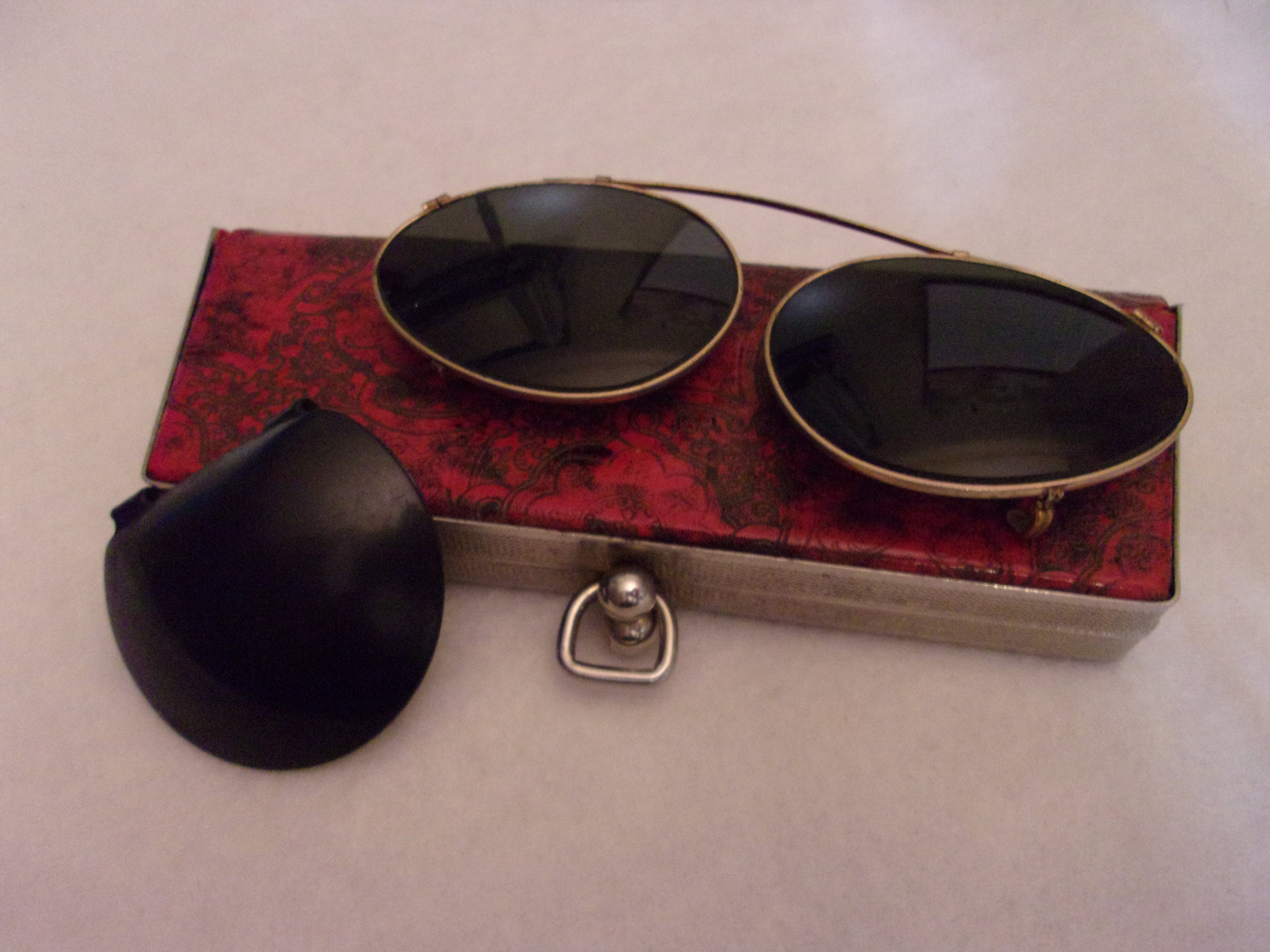 Vintage Aviator Clip-ons,sunglasses,signed American Optical,made in Usa ...