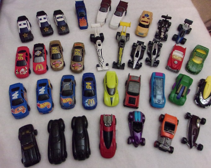 Lot of 49 Vintage Toy Cars & Trucks Vehicles Race Cars 1990s - Etsy