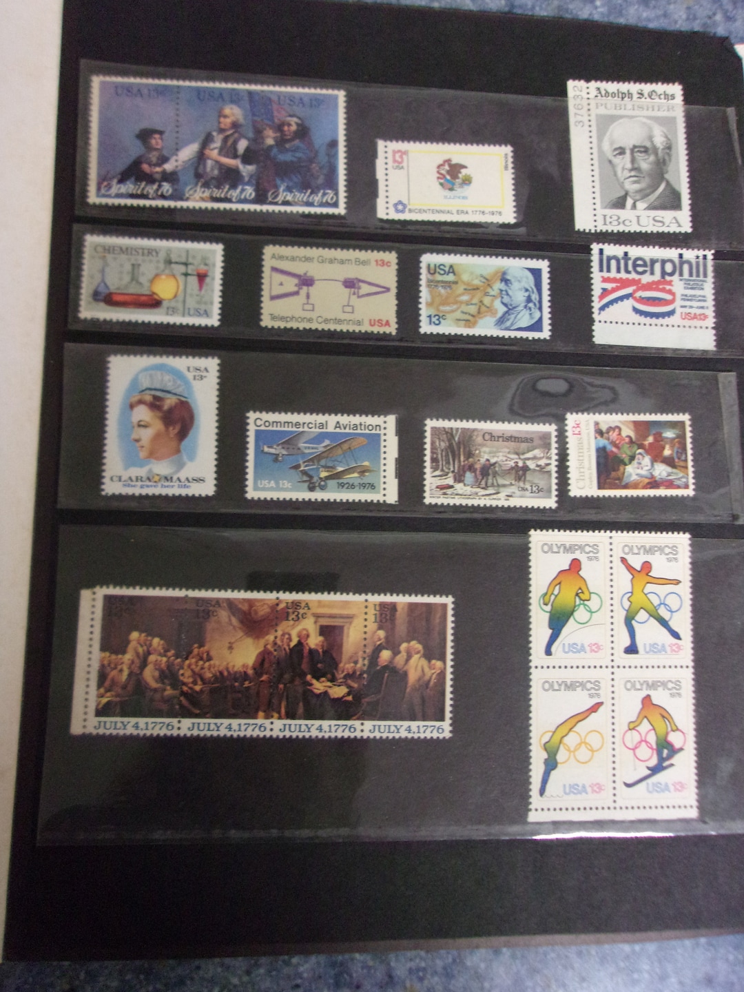 1976 Mint Set of Commemorative Stamps,usps,postage Stamps,item No. 934 ...