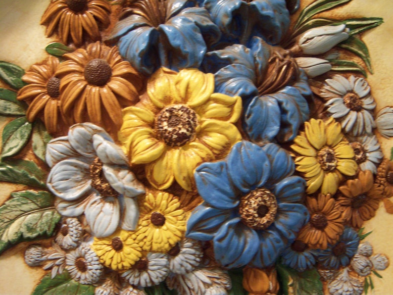 Vintage Chalk Ware Plate/chalk Ware - Etsy