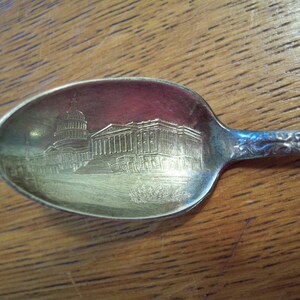 Souvenir Spoon,washington Dc,united States,sterling Plate Spoon,capital ...