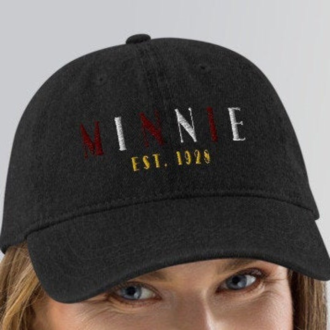 Minnie Hat Denim Disney Cute Dad Hat Family Vacation Hat Magic Kingdom ...