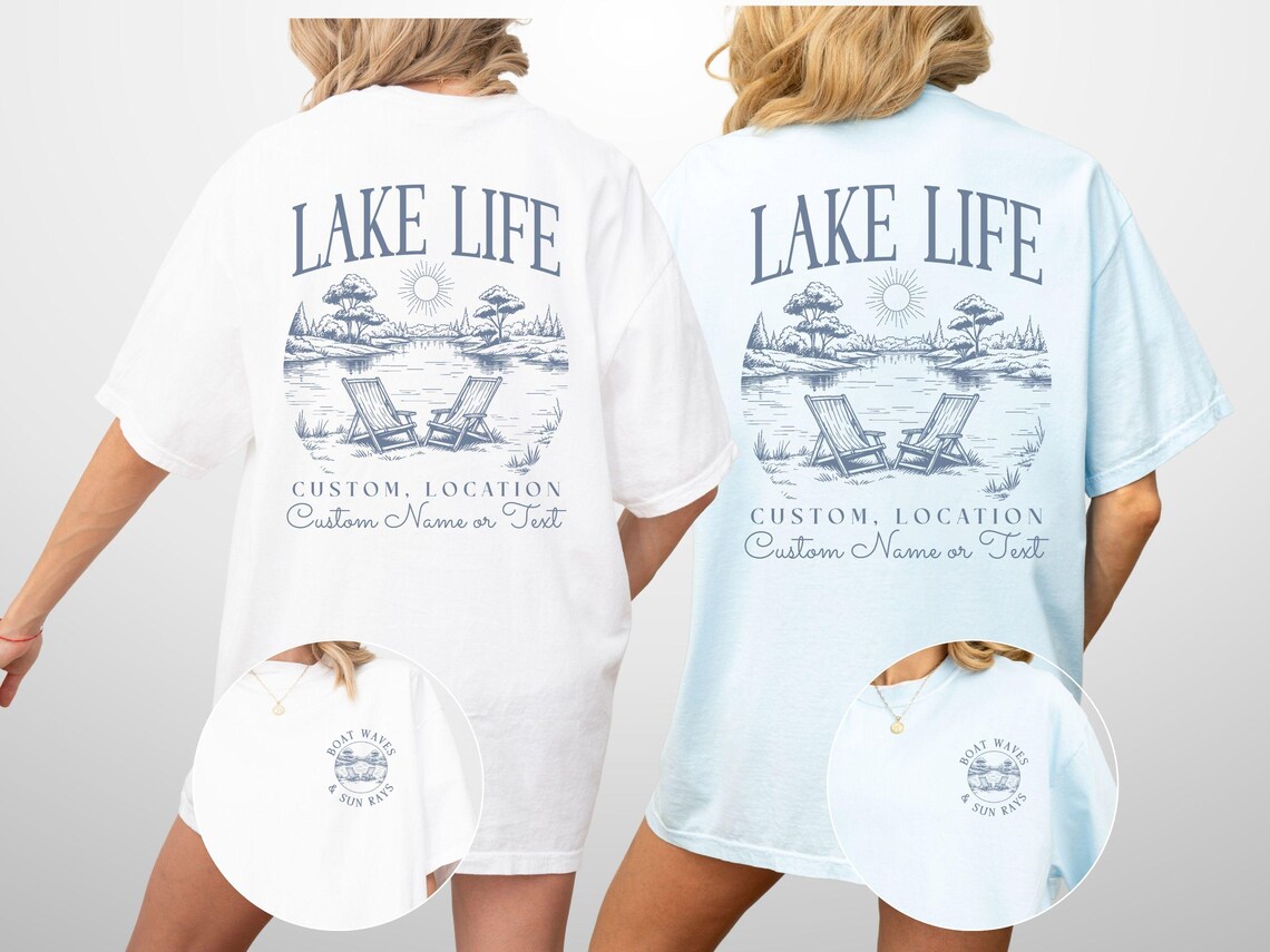 Custom Lake Shirt,lake Life T-shirt,camp Bachelorette Party Tee ...