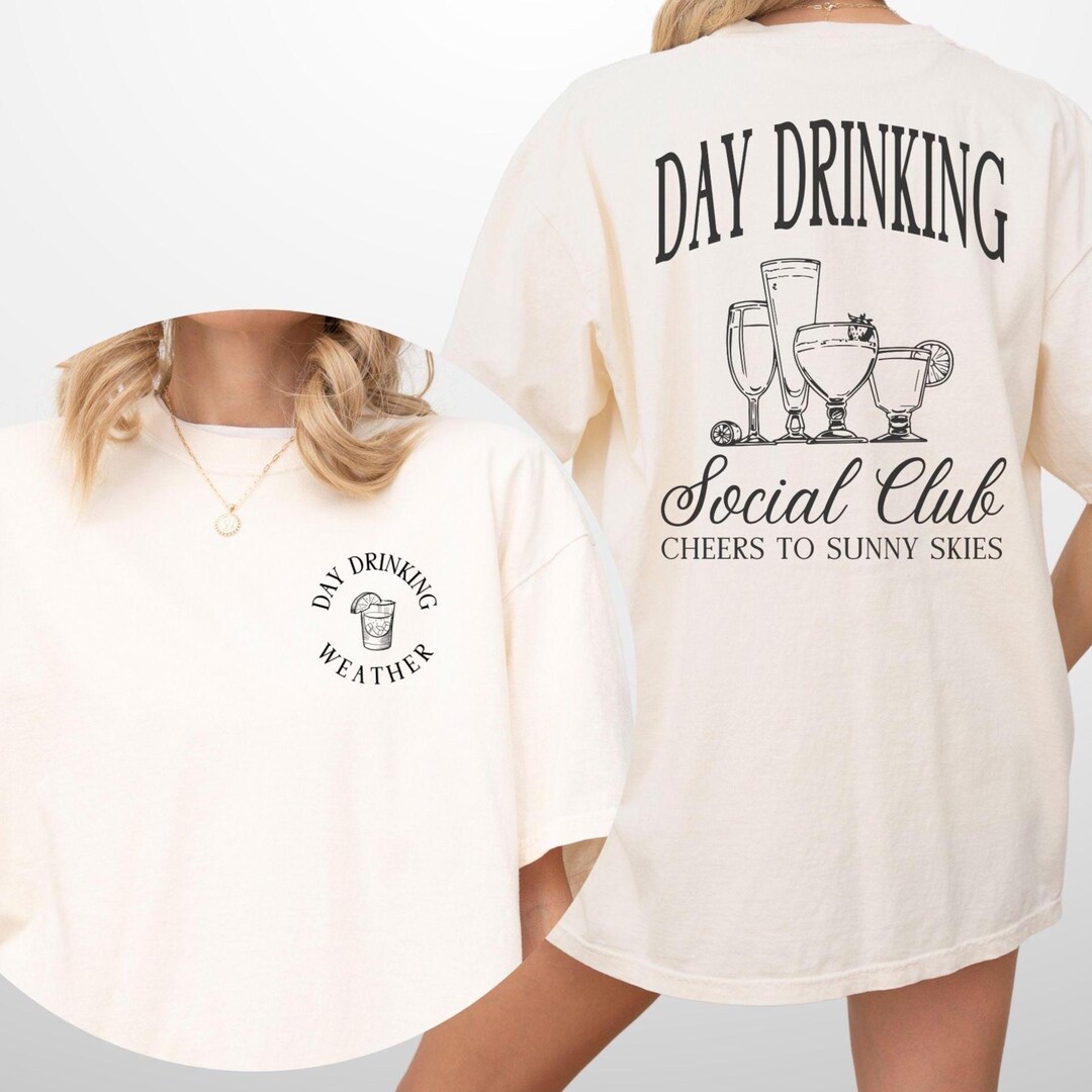 Day Drinking Shirt, Drinking T-shirt, Matching Drinking Shirt, Group ...