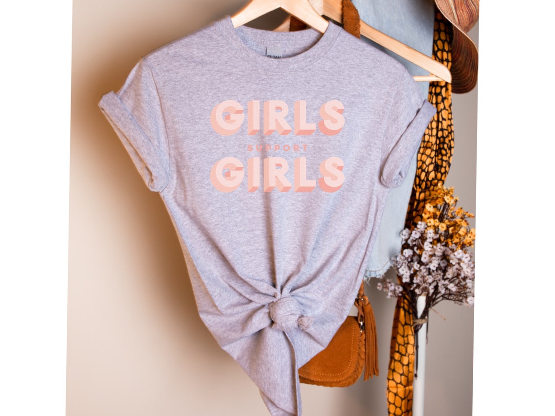 Girls Support Girls Shirt Feminist Tshirt Equality Girl Power - Etsy