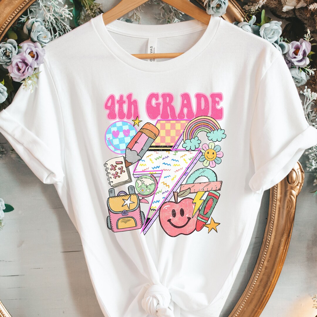 Fourth Grade Teacher Tshirt, First Day of School Shirt, Cute 4th Grade ...