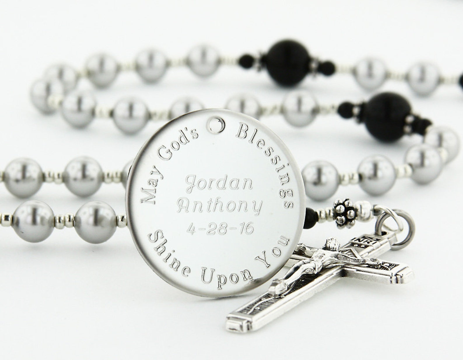Boy First Communion Rosary, First Holy Communion Gift, Communion Beads ...