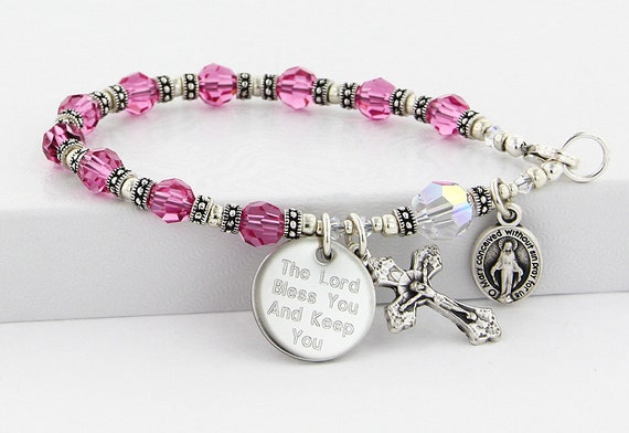 Communion Bracelet for Girls Communion Gift Birthstone | Etsy