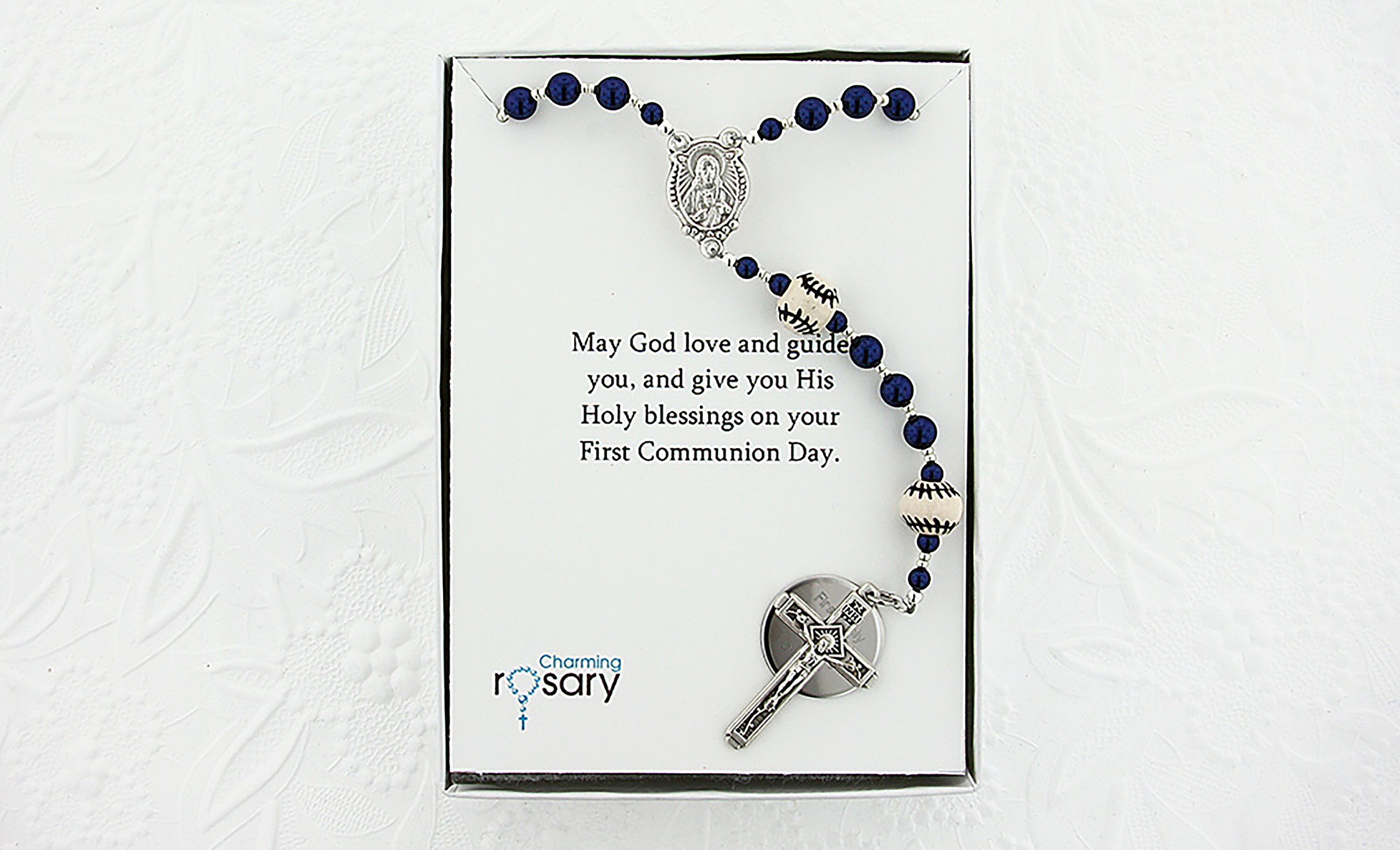 Boy's First Communion Rosary, Boy Rosary Beads, Sports Rosary, Boy ...