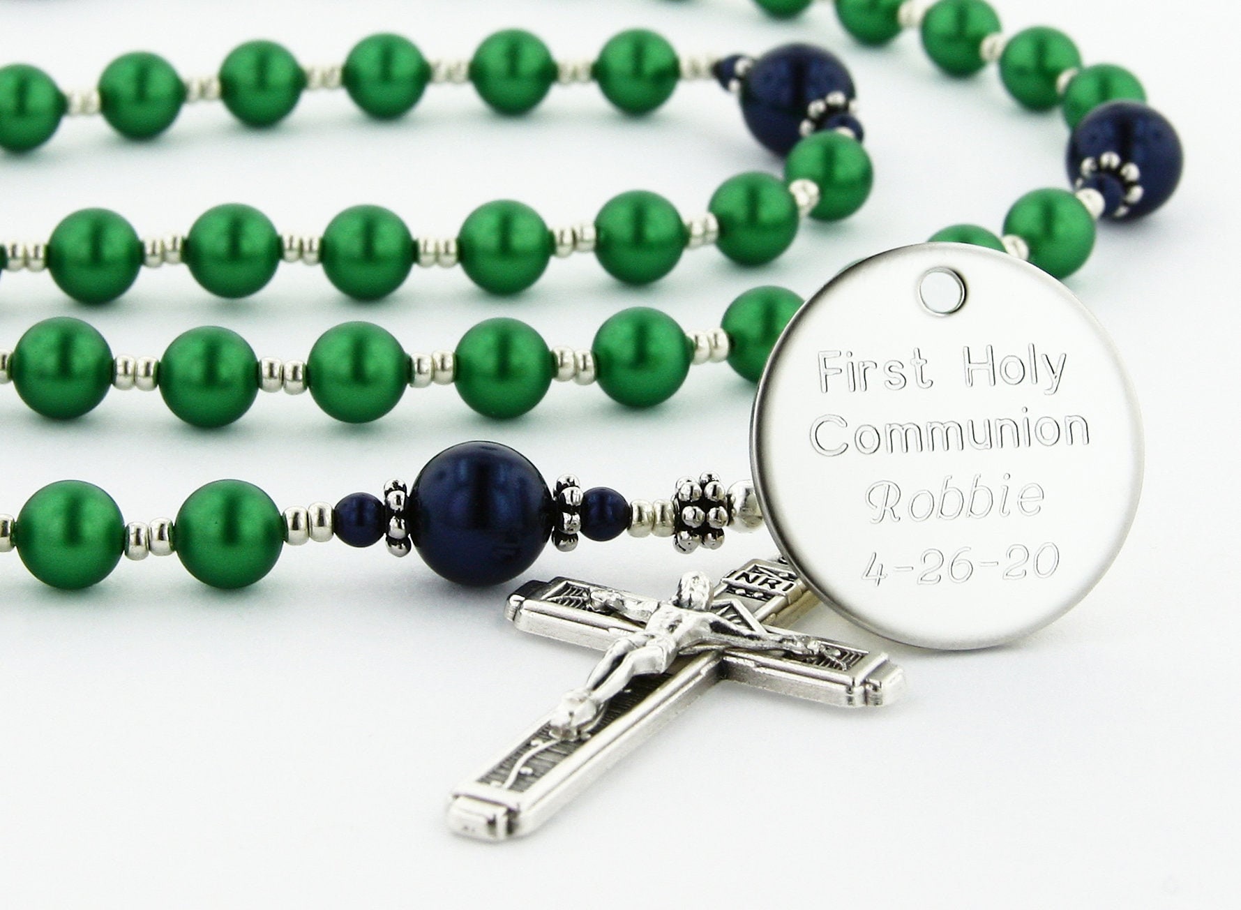 First Communion Rosary Boy Communion Gift Communion Bead - Etsy