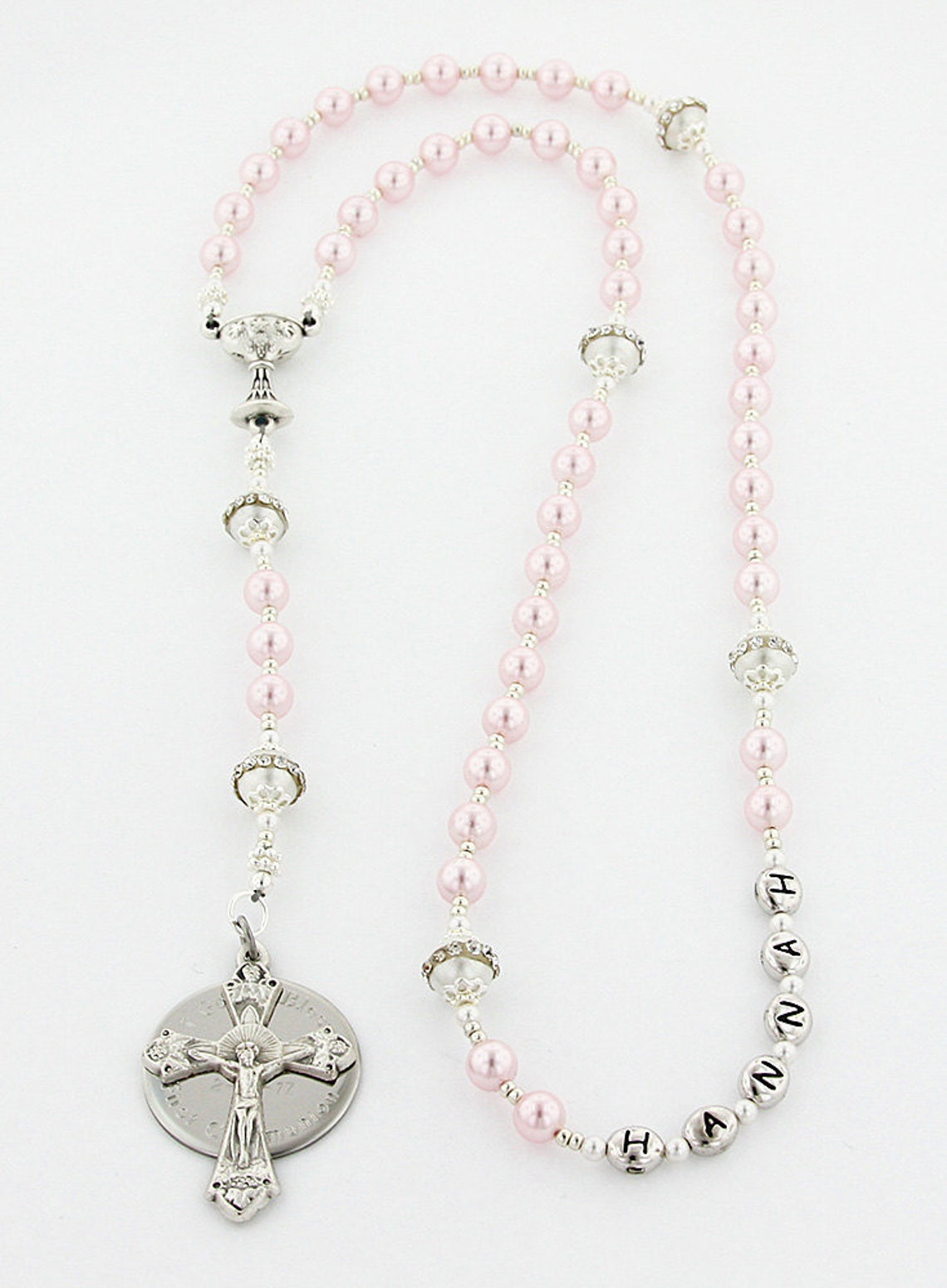 First Communion Rosary, Girl Communion Gift, Personalized Rosary, Girl ...