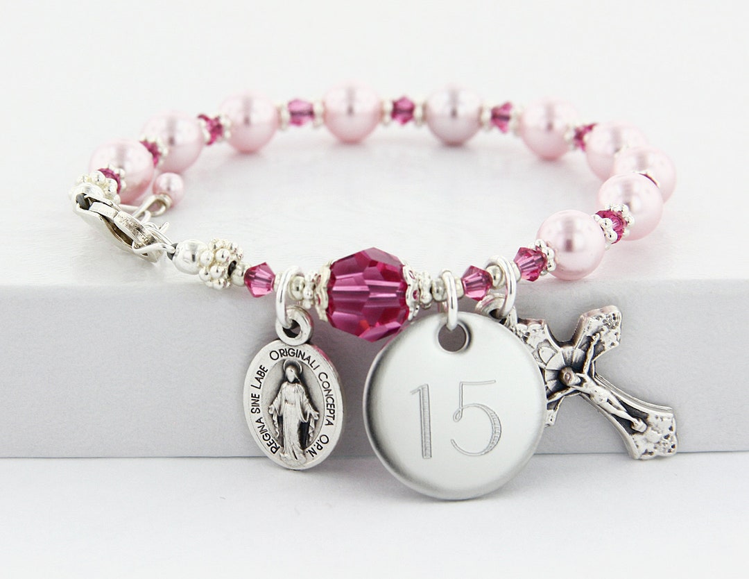 First Communion Bracelet, Rosary Bracelet for Communion, Confirmation ...