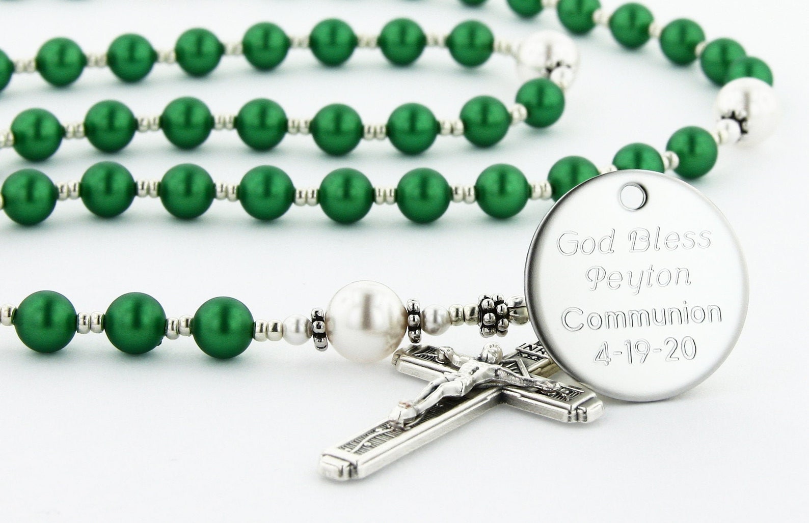 First Communion Rosary, Boy Communion Gift, Communion Bead ...