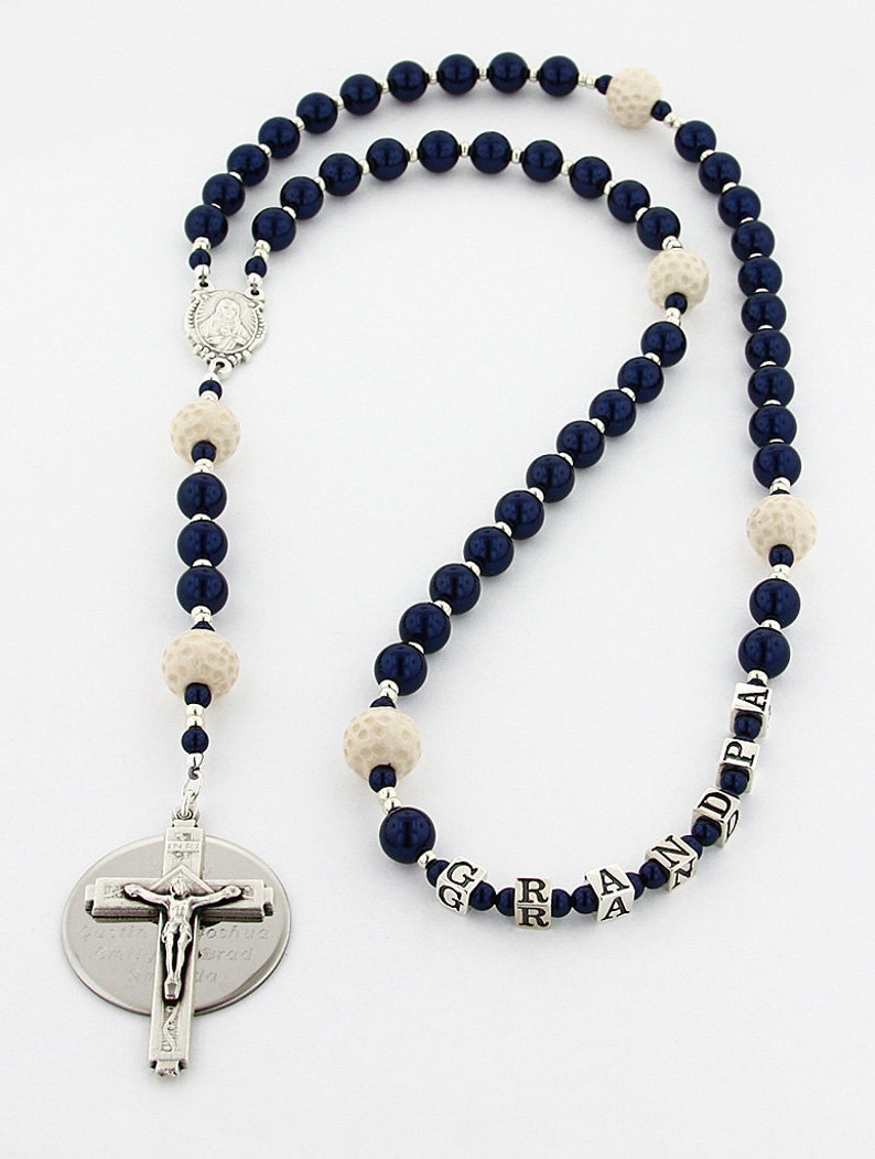 Men's Rosary Personalized Rosary Fathers Day Gift - Etsy