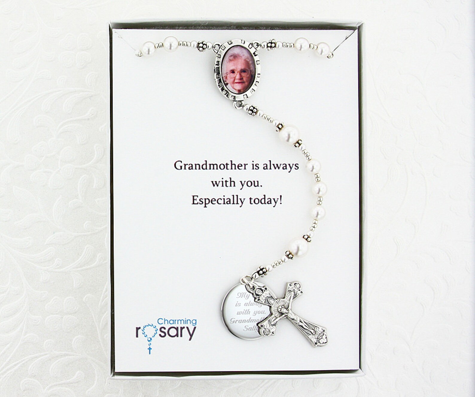 Memorial Rosary Personalized Rosary Photo Rosary Memory - Etsy