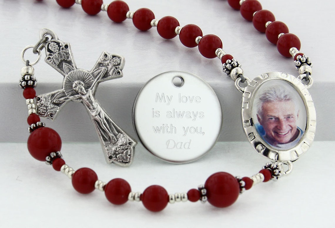 Memorial Rosary Personalized Rosary Memory Rosary Photo | Etsy