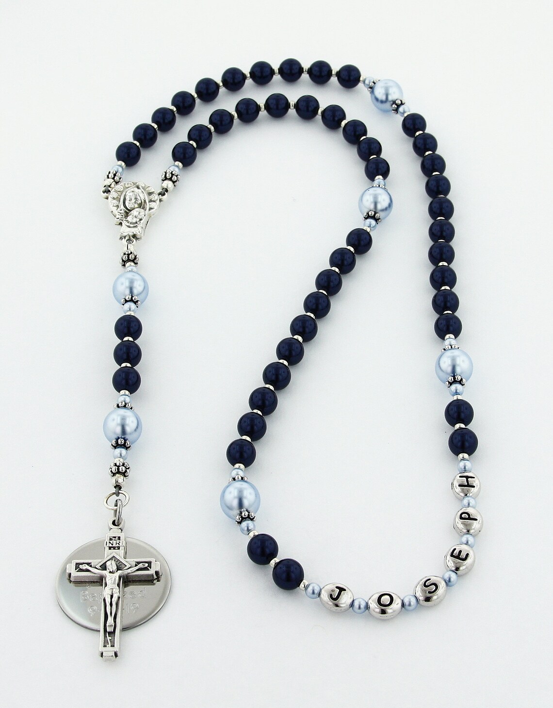Baptism Boy Rosary Personalized Rosary Baptism Gift - Etsy