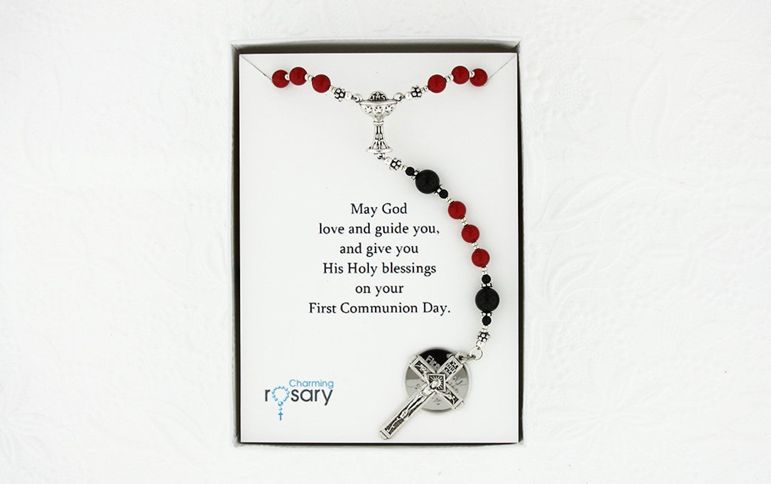First Communion Rosary, Communion Beads, Communion Gift for Boy, Rosary ...