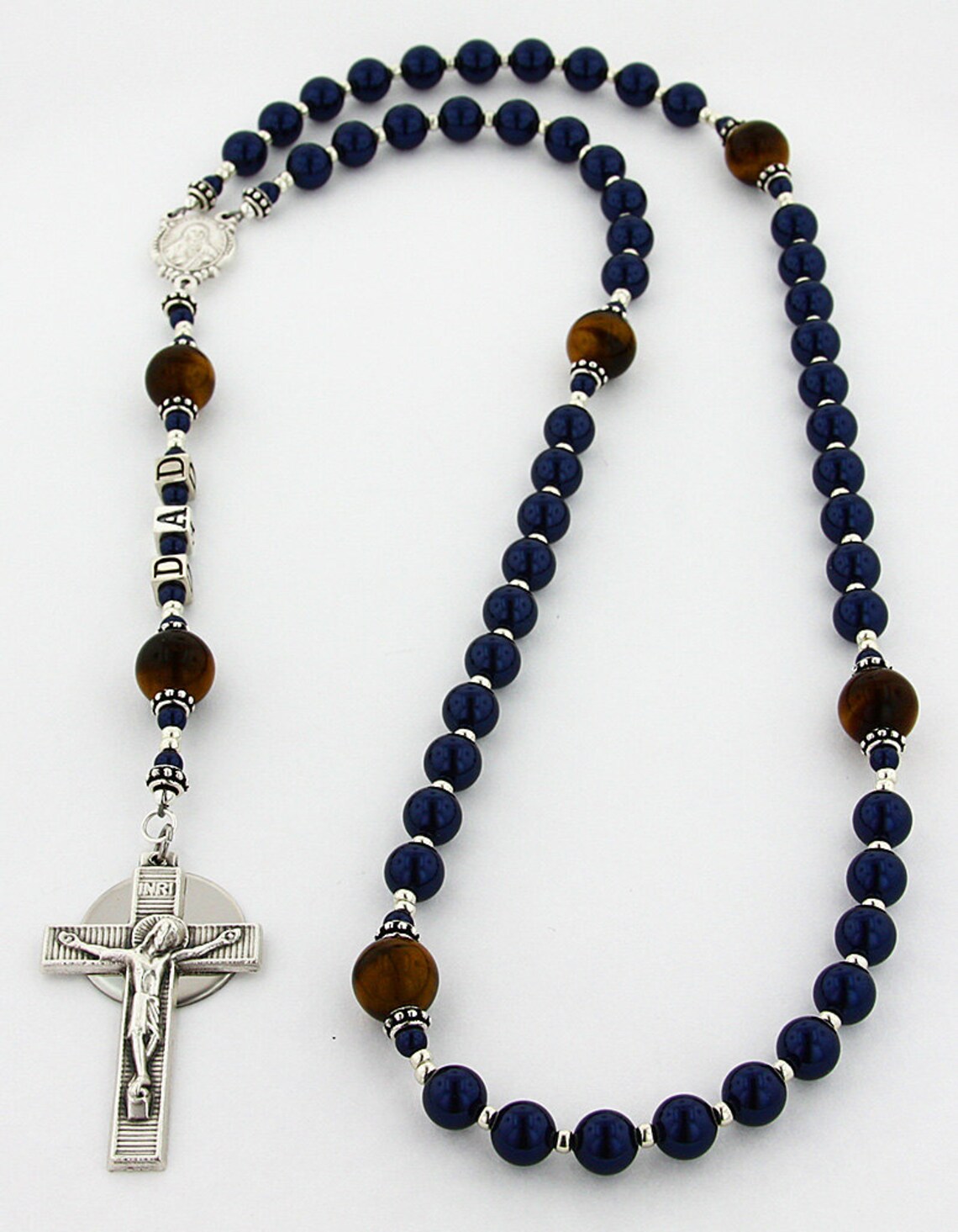Mens Rosary, Personalized Rosary, Catholic Mens Gift, Father Rosary ...