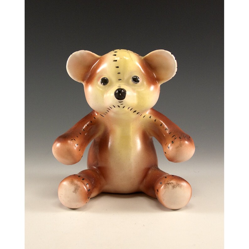 Vintage Ceramic Teddy Bear Flower Vase - Made in Japan - Etsy