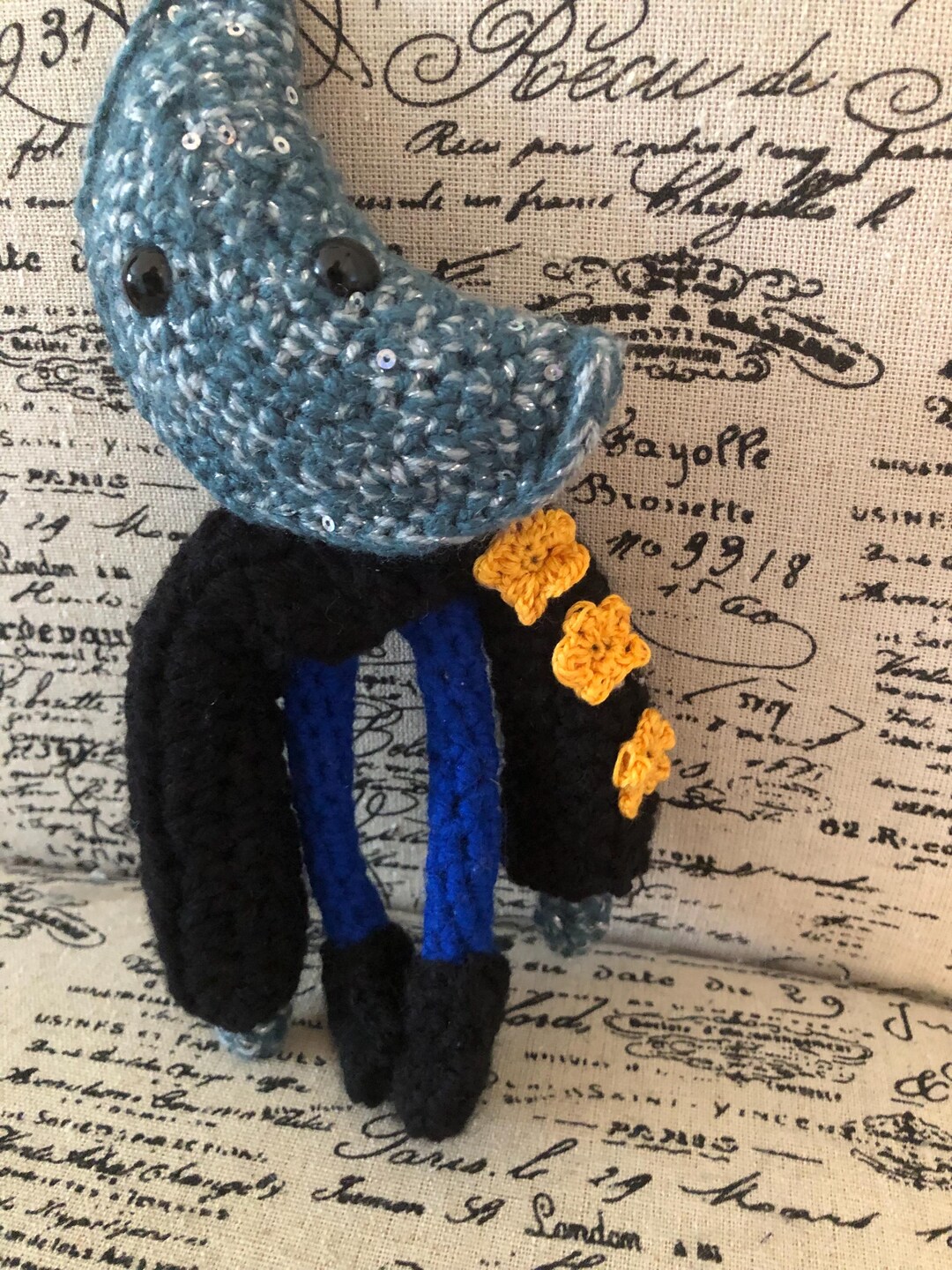 Crescent Moon Man - Etsy