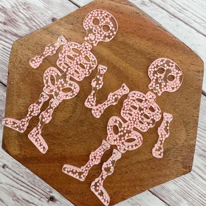 Glitter Skeletons - Etsy