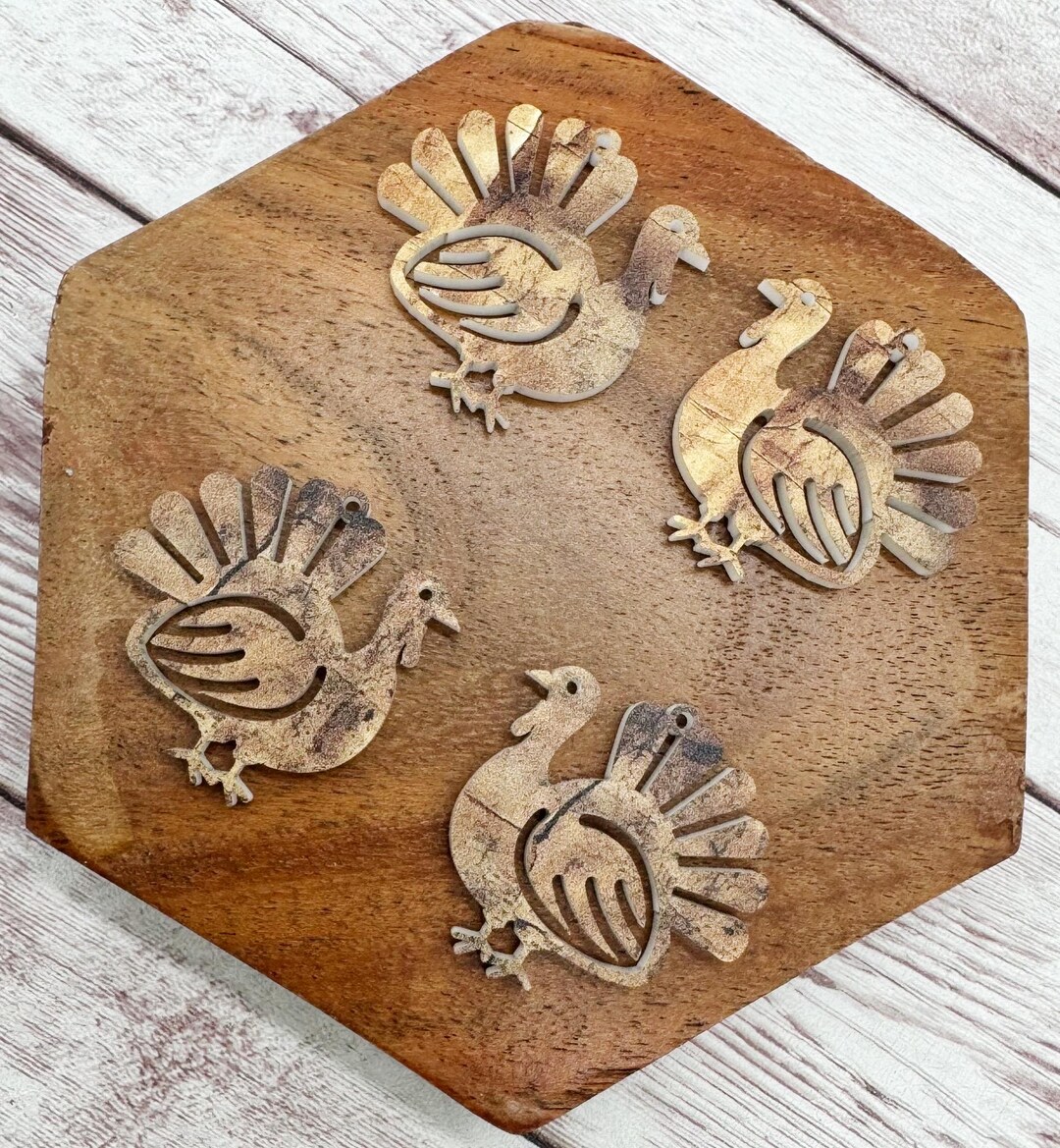 Thanksgiving Fall Turkey Acrylic Earring Blanks, DIY Jewelry Making - Etsy