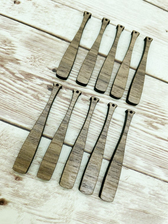 Wood Baseball Bat Set of 5 Pair Finished Walnut Blank DIY | Etsy