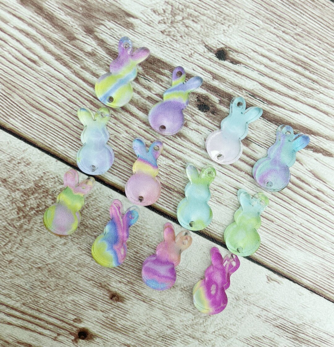 Patterned Acrylic Easter Peep Dangle Set Earring Blanks, DIY Jewelry ...