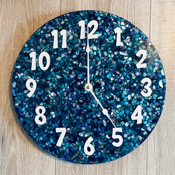 Sea Glass Clock - Etsy