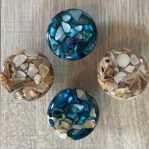 NEW KNOB SHAPES for Cabinets and Drawers: Sea Turtles, Flamingos and More Created With Sea Glass ...