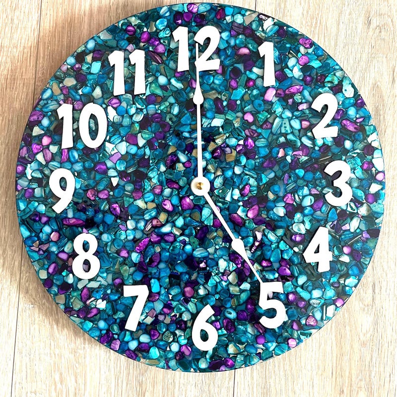 Sea Glass Clock - Etsy