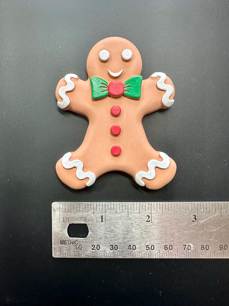 Hand-cast, Hand-painted Gingerbread Men With Ceramic Baking Pan. - Etsy