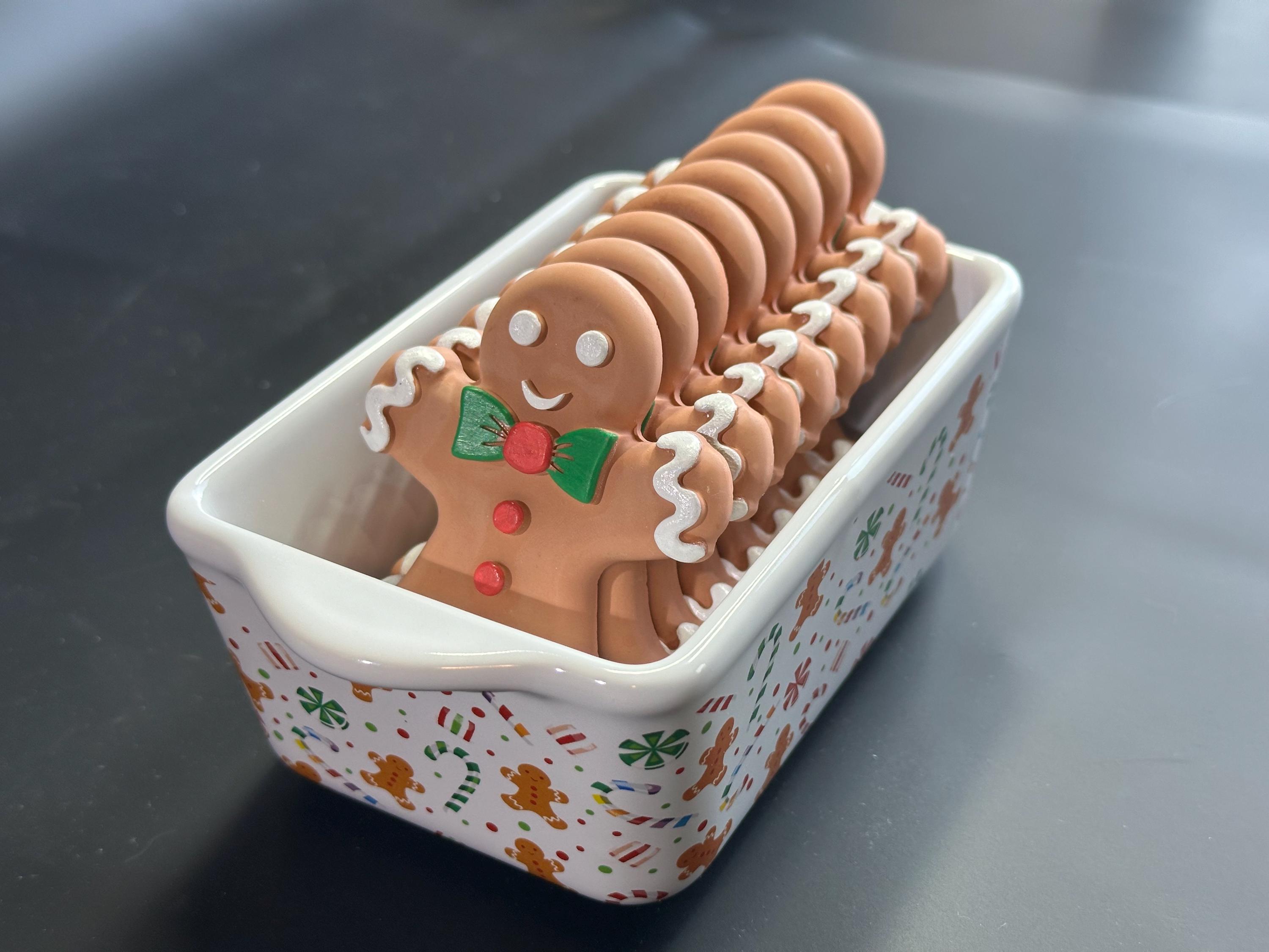 Hand-cast, Hand-painted Gingerbread Men With Ceramic Baking Pan. - Etsy