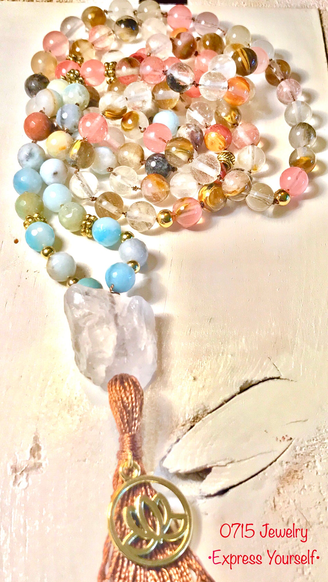 Soothing Mala/healing Mala/108 Bead Mala/mala Necklace/prayer Beads ...