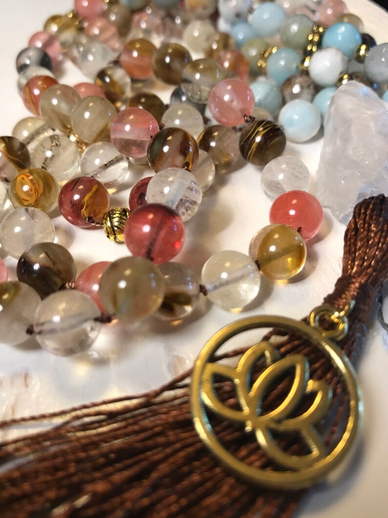 Soothing Mala/healing Mala/108 Bead Mala/mala Necklace/prayer Beads ...