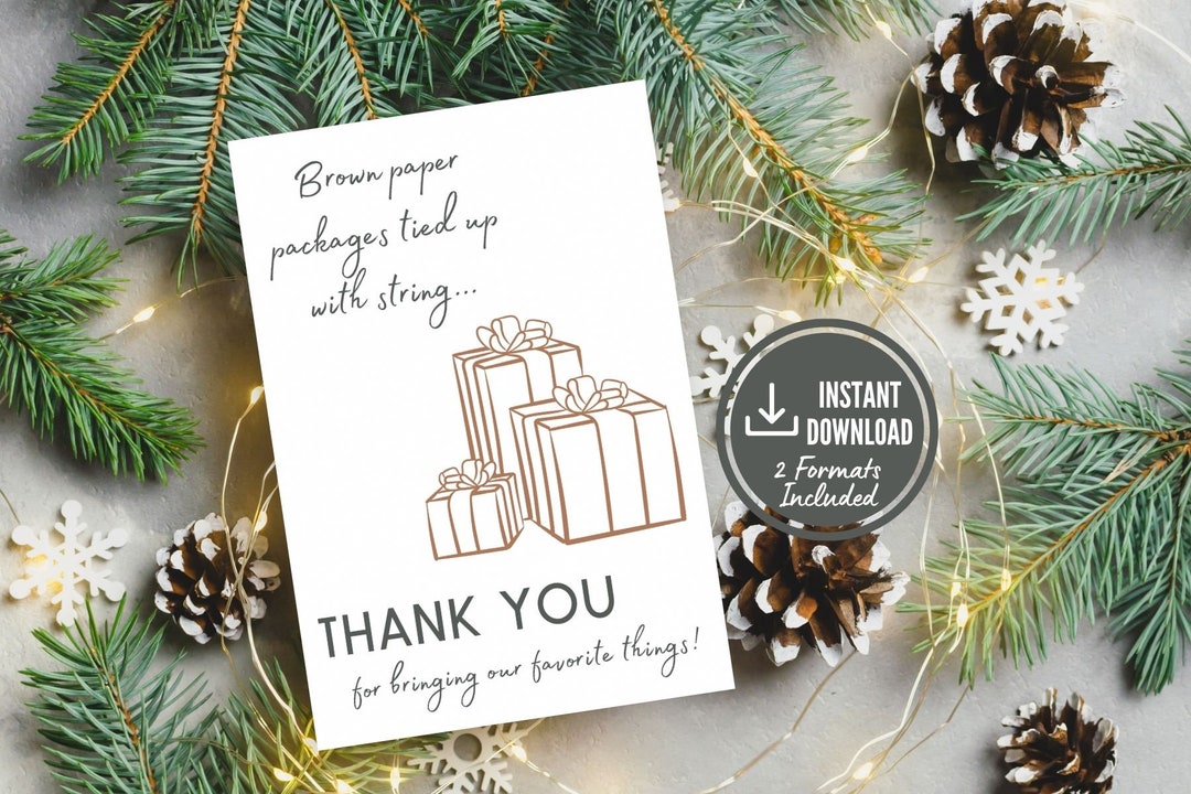Delivery Driver Thank You Card, Delivery Driver Thank You, Holiday ...