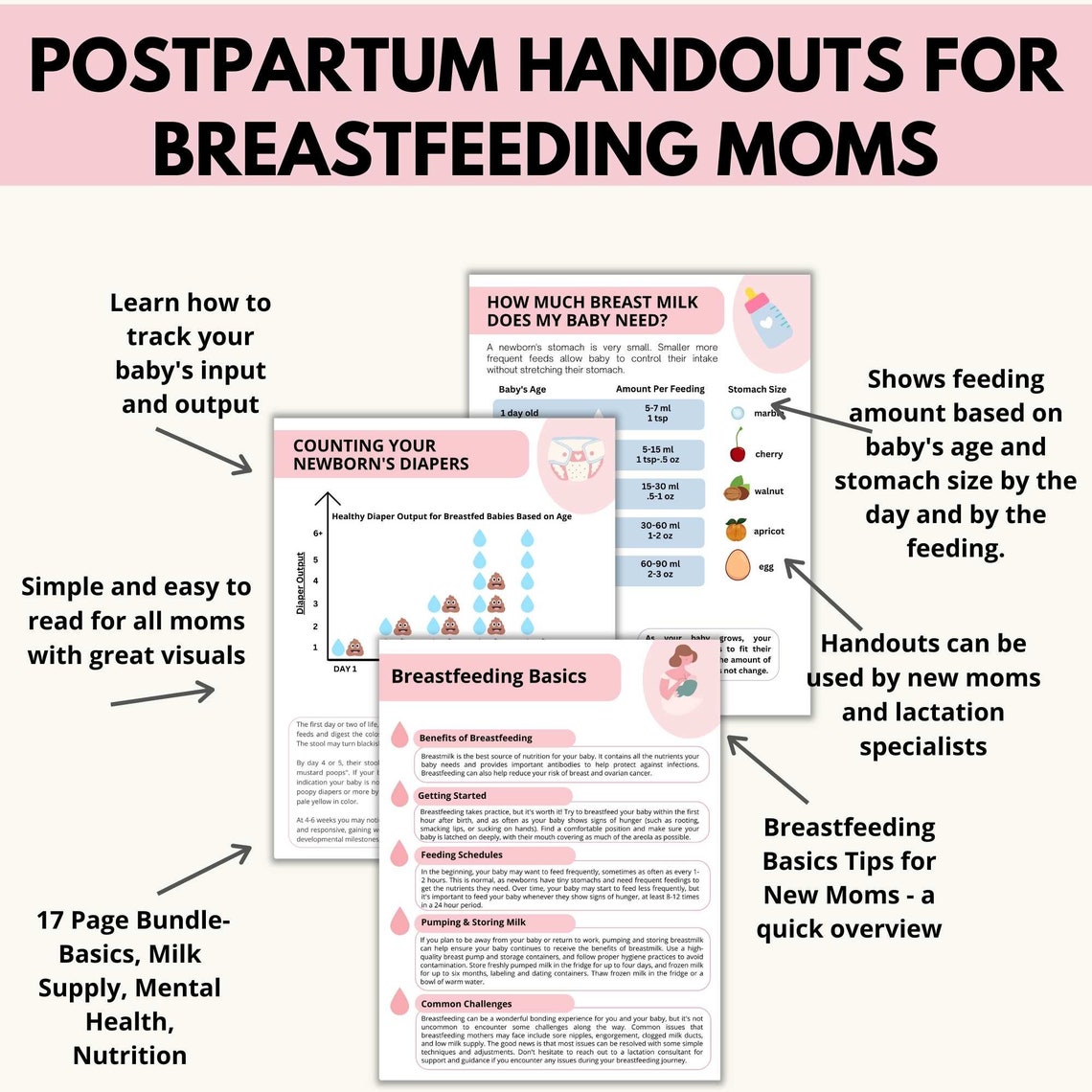 Breastfeeding Education, Canva Templates, Breastfeeding Guide PDF ...