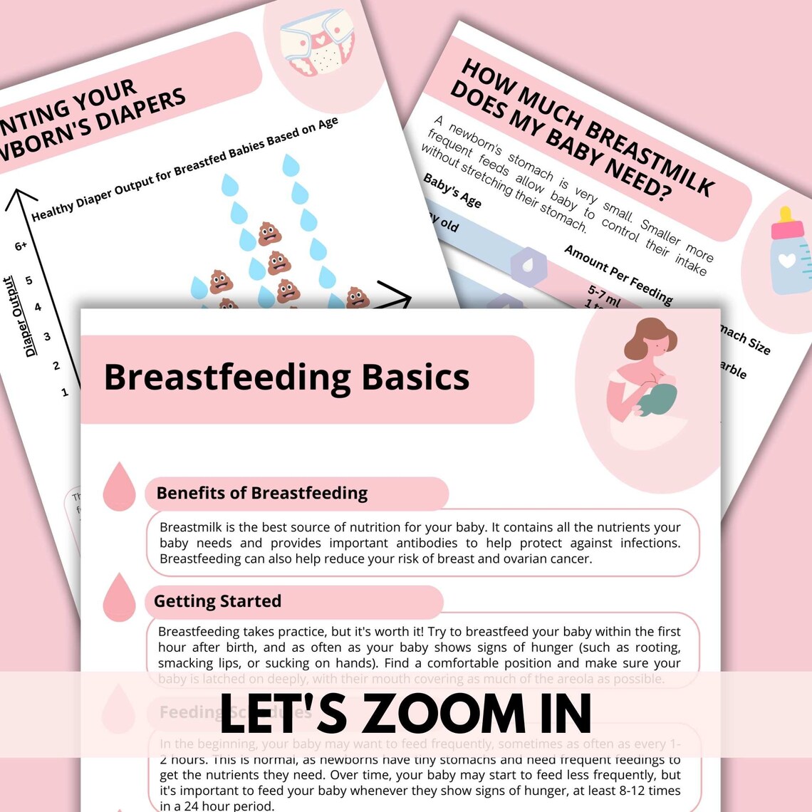 Breastfeeding Education, Canva Templates, Breastfeeding Guide PDF ...