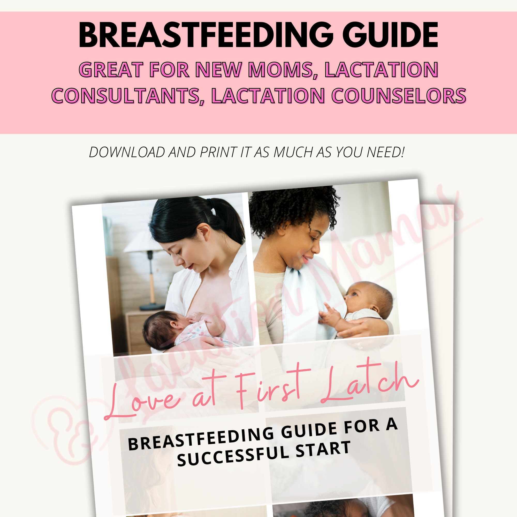 Breastfeeding Guide, Postpartum Breastfeeding Brochure, Baby Feeding ...