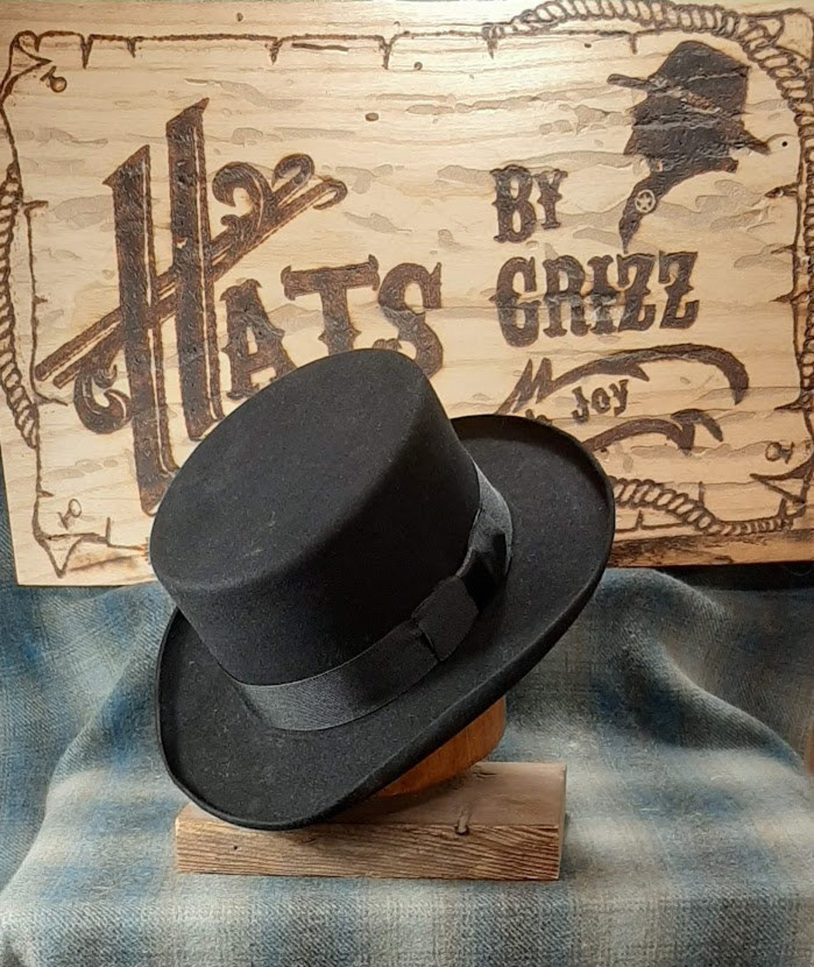 Low Crown Top Hat - Etsy