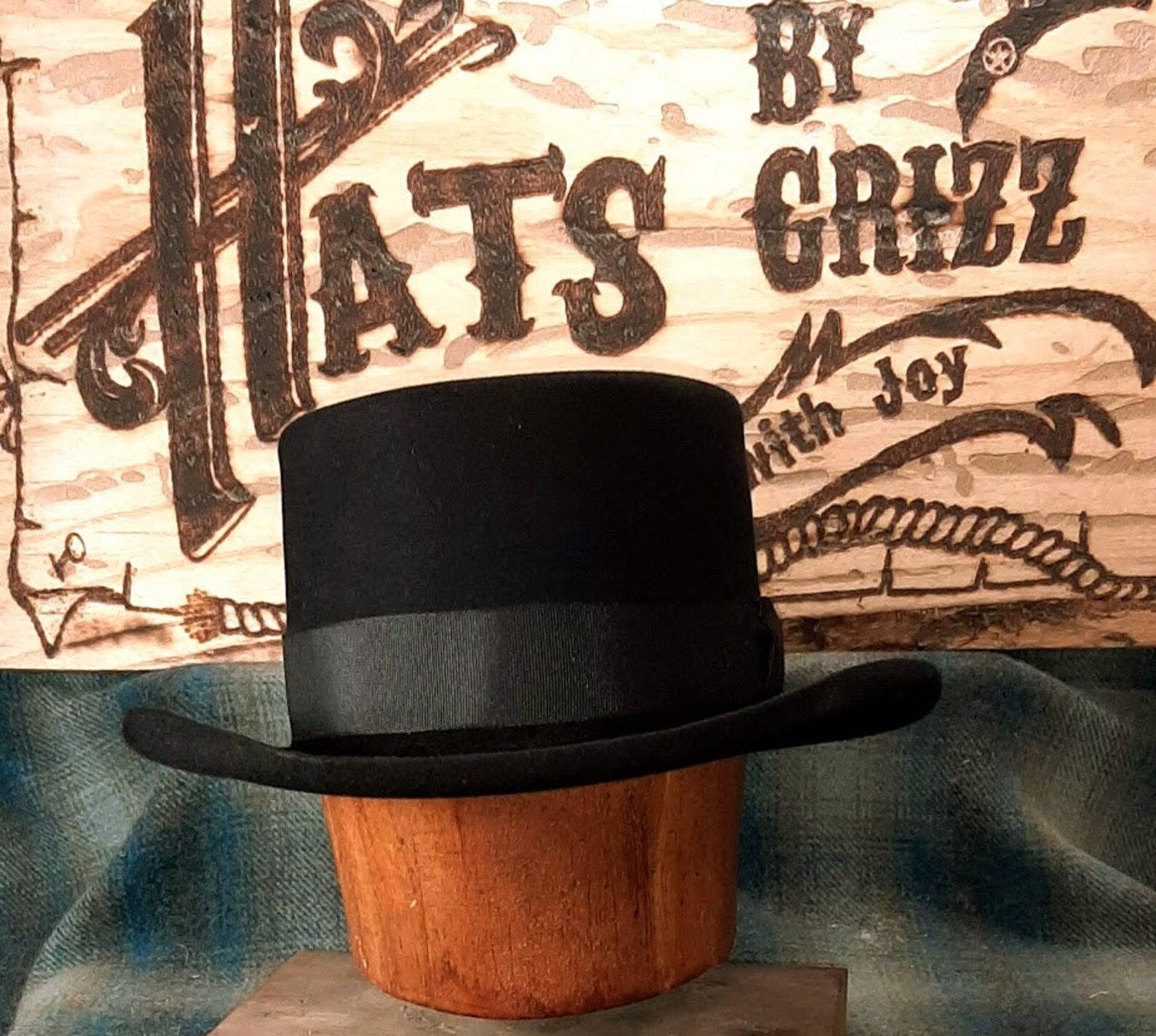 Low Crown Top Hat - Etsy
