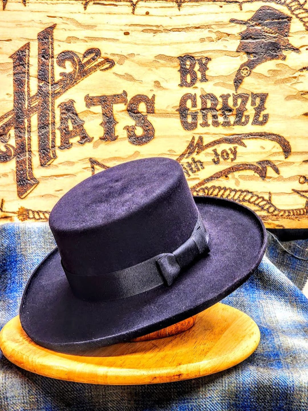 Mick Topper Wide-brimmed Top Hat - Etsy