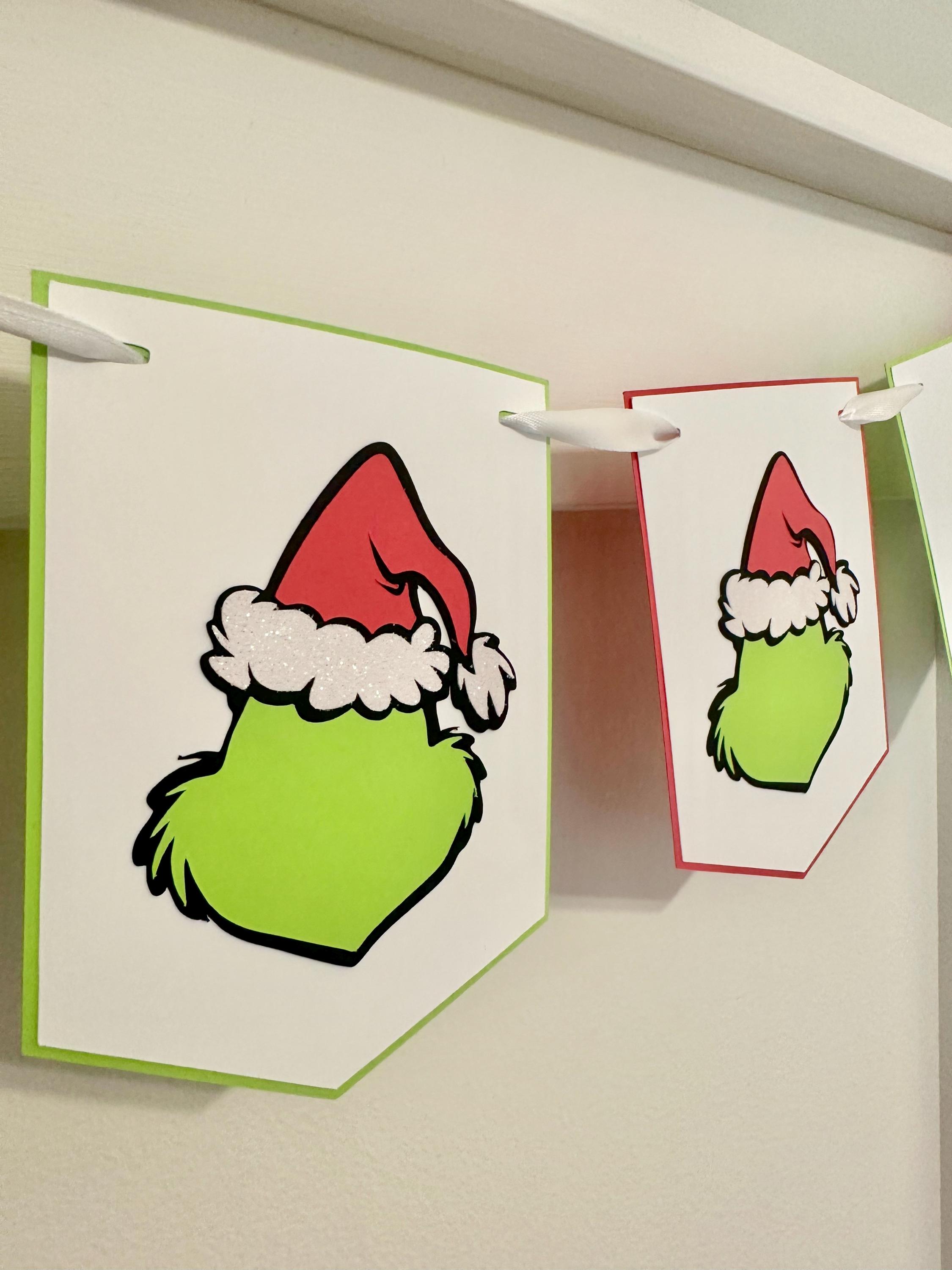 The Grinch Banner Christmas Banner Christmas Grinch Banner - Etsy