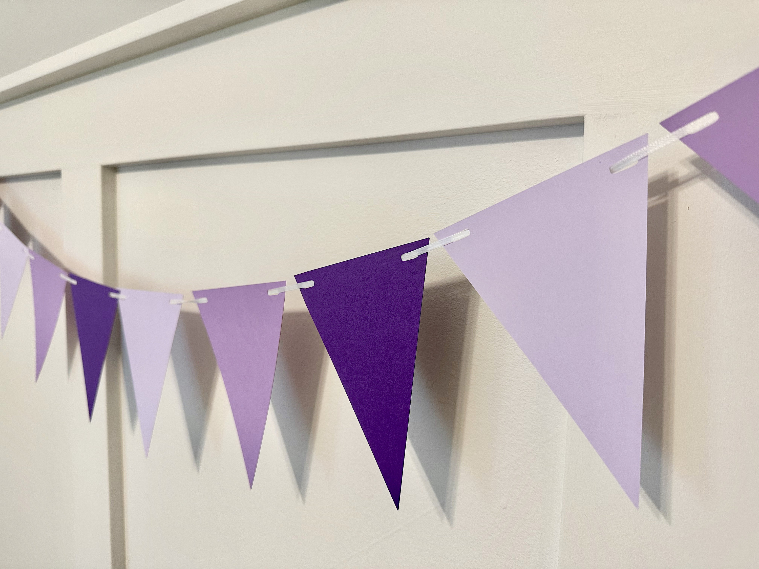 Purple Ombre Flag Bunting Happy Birthday Bunting Purple Ombre ...