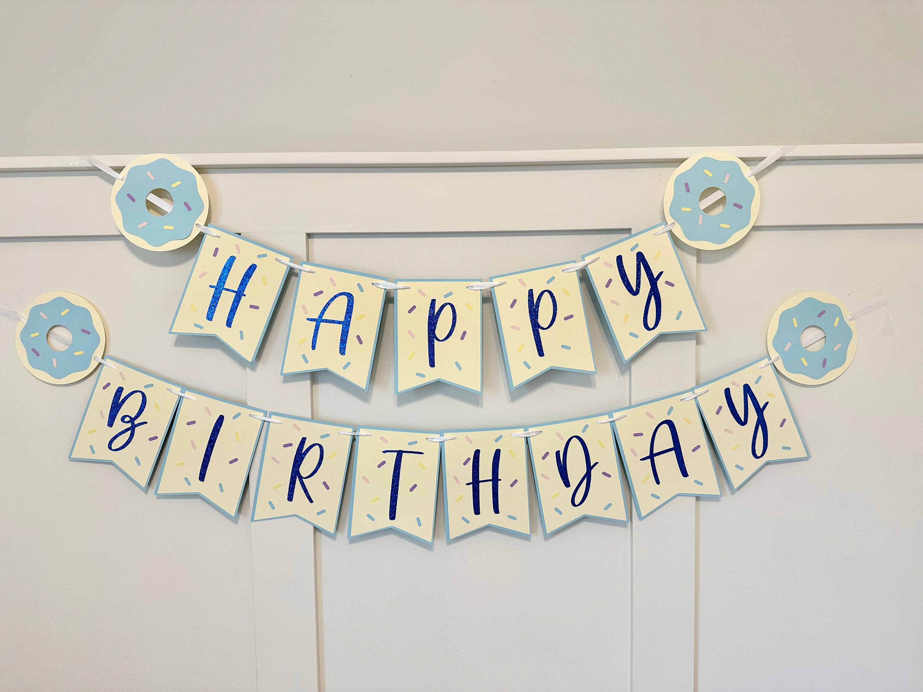 Donut Grow up Banner Happy Birthday Banner Donut Custom - Etsy Hong Kong