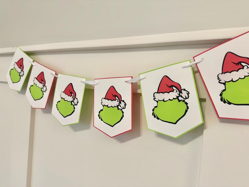The Grinch Banner Christmas Banner Christmas Grinch Banner - Etsy
