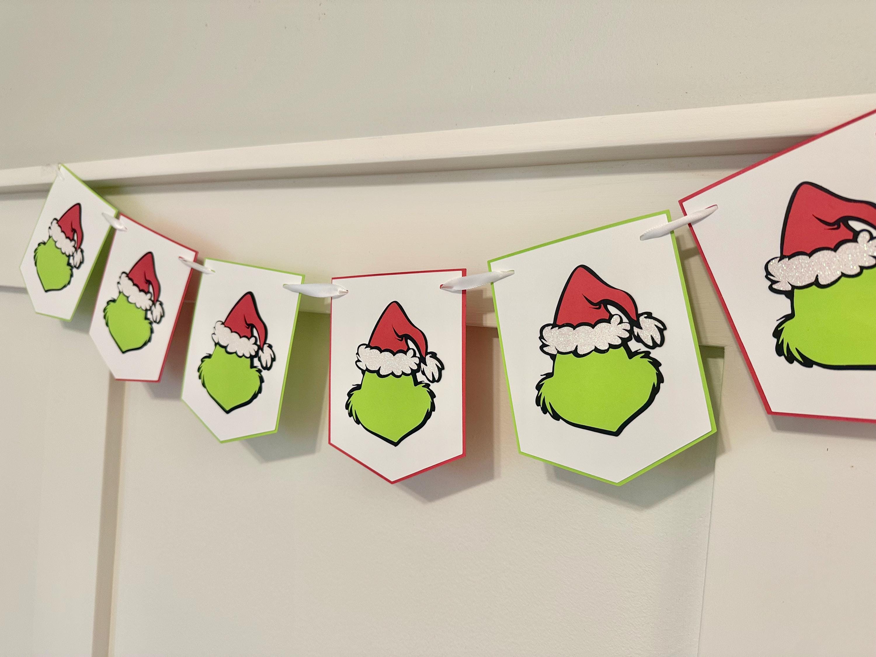 The Grinch Banner Christmas Banner Christmas Grinch Banner - Etsy