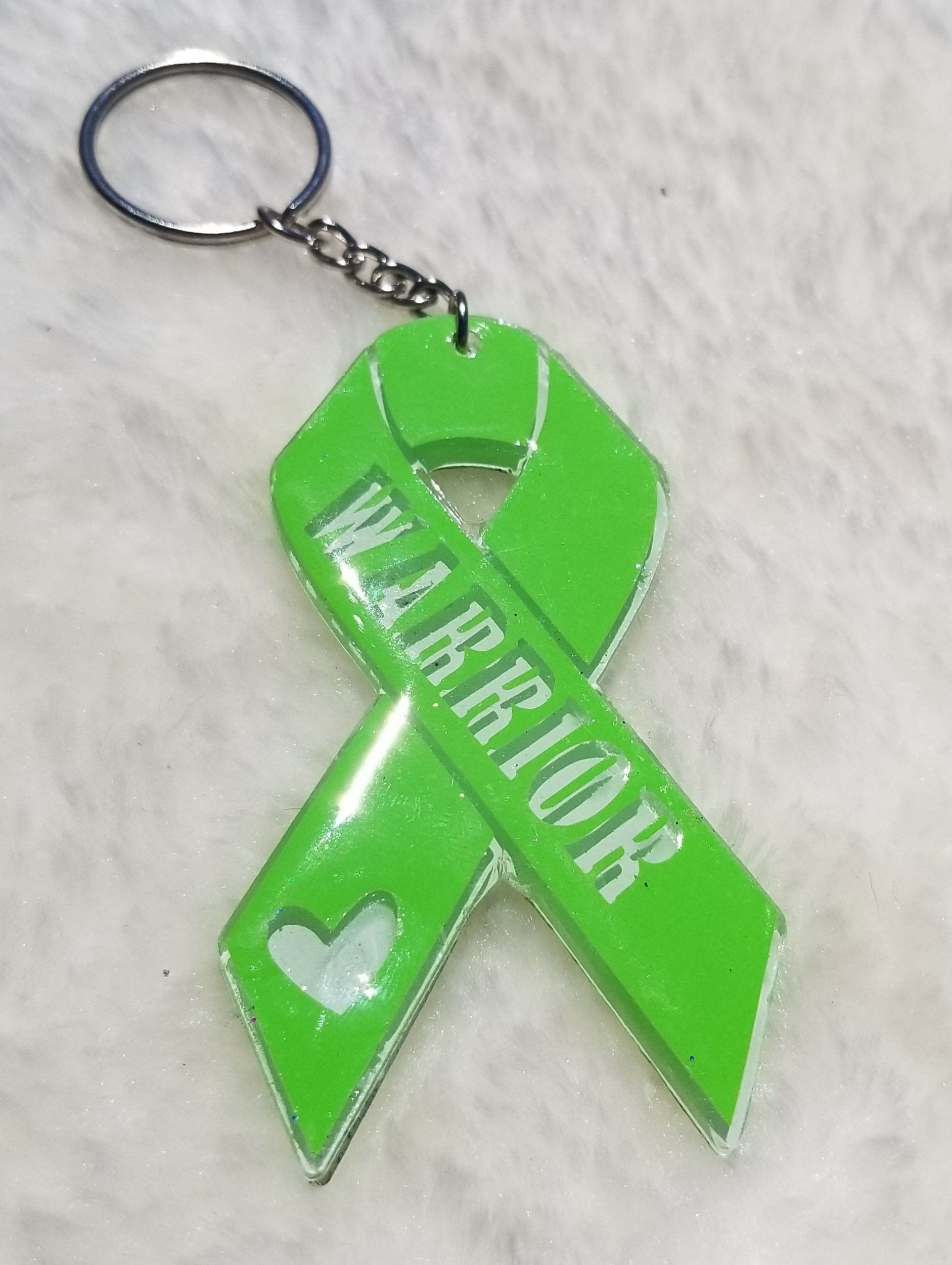 Lymphoma / Muscular Dystrophy Awareness Ribbon Keychain Made - Etsy