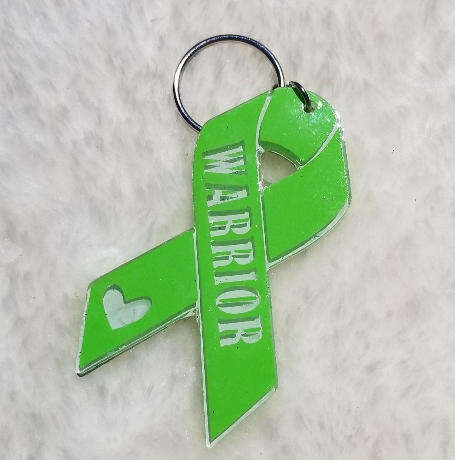 Lymphoma / Muscular Dystrophy Awareness Ribbon Keychain Made - Etsy